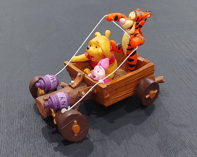 Winnie the Pooh, Piglet and Tigger Racing Statue. Vintage Walt Disney ...
