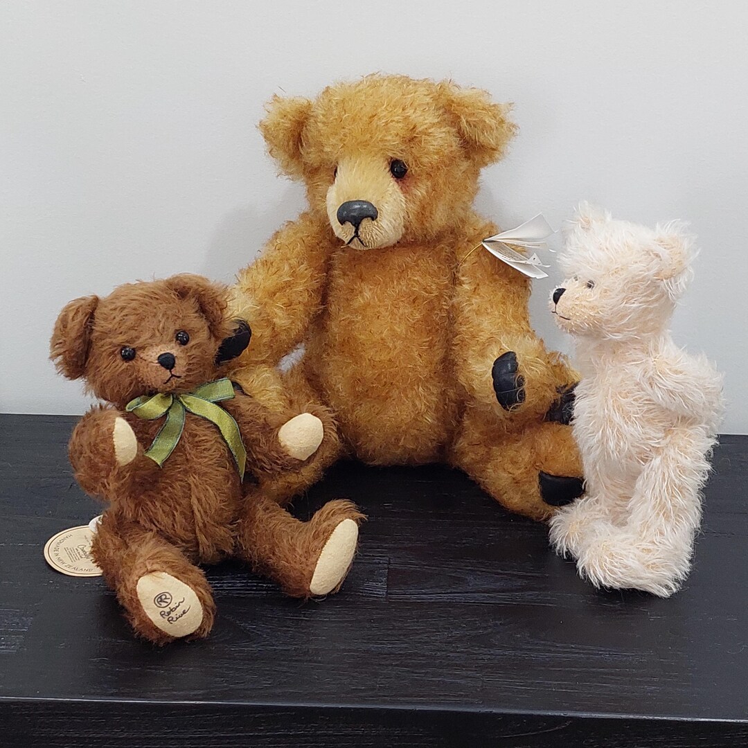 Vintage Limited Edition Collectible Jointed Mohair Bears, Toby Growler ...