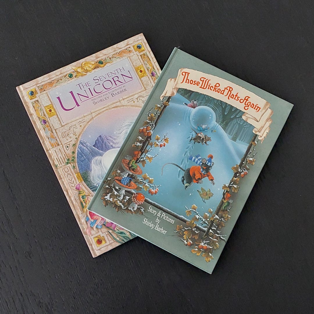 Vintage Shirley Barbar Children's Books, the Seventh Unicorn and those ...