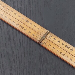 Vintage Timber and Brass Folding Rulers, - Etsy