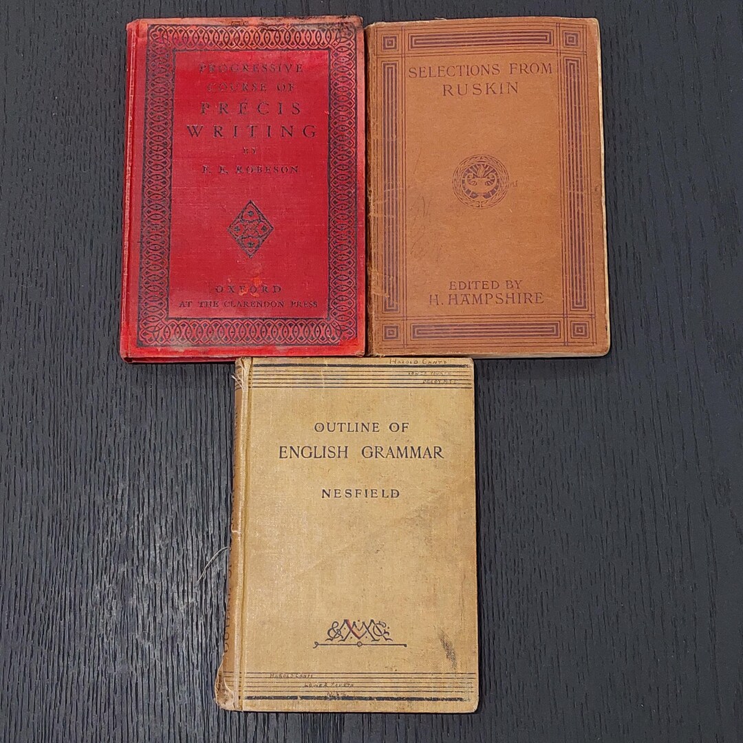 A Selection of Vintage Early 1900's English Text Books - Etsy