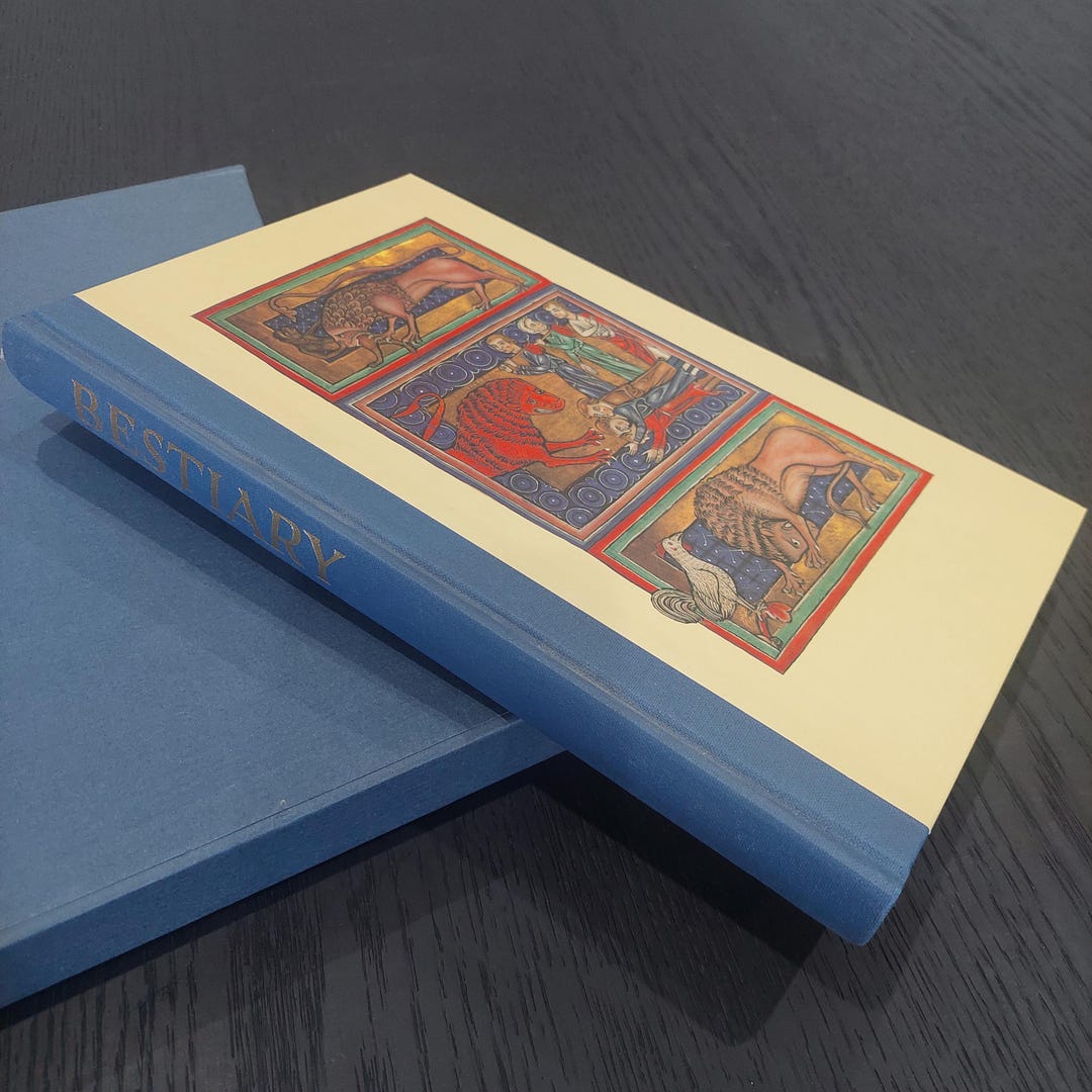 Vintage 1992 the Folio Society, Bestiary From the Bodleian Library ...