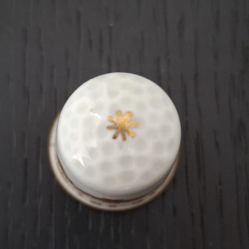 Vintage 1980's Limoges China Thimble - Etsy