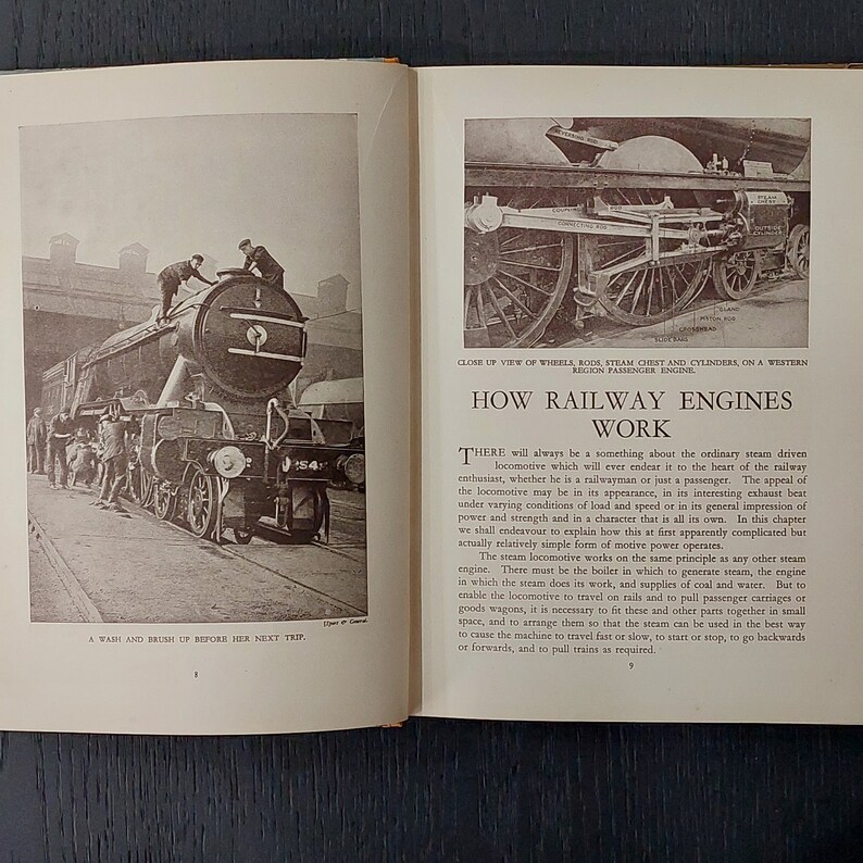 Vintage 1940's the Wonder Book of Railways 19th Edition, Railway ...