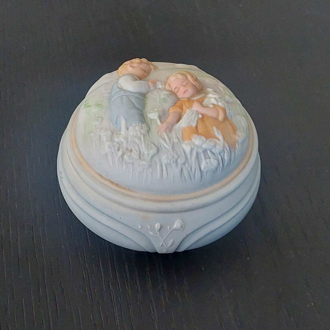 Vintage 1985 Musical Trinket Box "golden Dreams" by Avon, Hand Painted ...