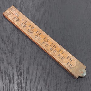 Vintage Timber and Brass Folding Rulers, - Etsy