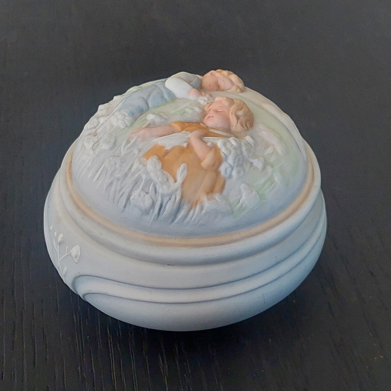 Vintage 1985 Musical Trinket Box "golden Dreams" by Avon, Hand Painted ...