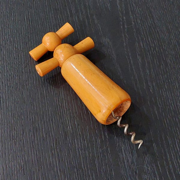 Wooden Corkscrew - Etsy