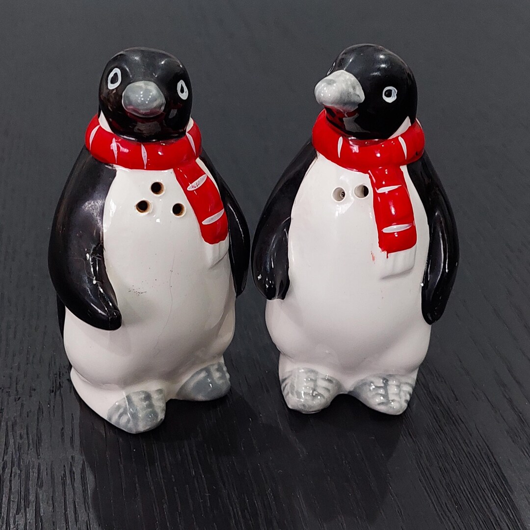 Vintage Porcelain Penguin Salt and Pepper Shakers - Etsy