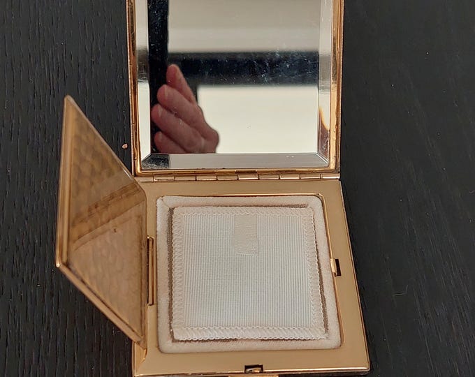Vintage Oroton 1940's Gold Mirror Powder Compact, - Etsy