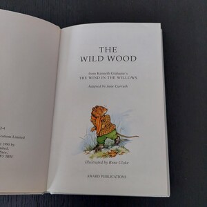 Vintage 1990's "the Wild Wood" Adapted by Jane Carruth Following the ...