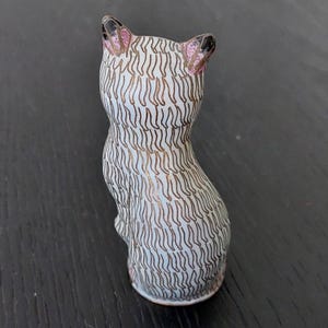 Vintage 1960's Set of 3 Cloisonné Cats - Etsy