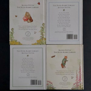 Beatrix Potter, Peter Rabbit, Collection of 4 Hard Cover Books, Vintage ...
