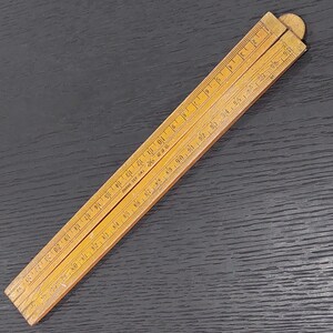 Vintage Timber and Brass Folding Rulers, - Etsy
