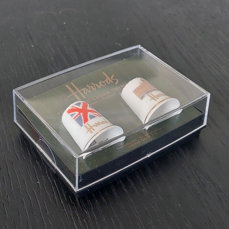 Vintage Pair of Harrods Collectible Bone China Thimbles - Etsy Canada