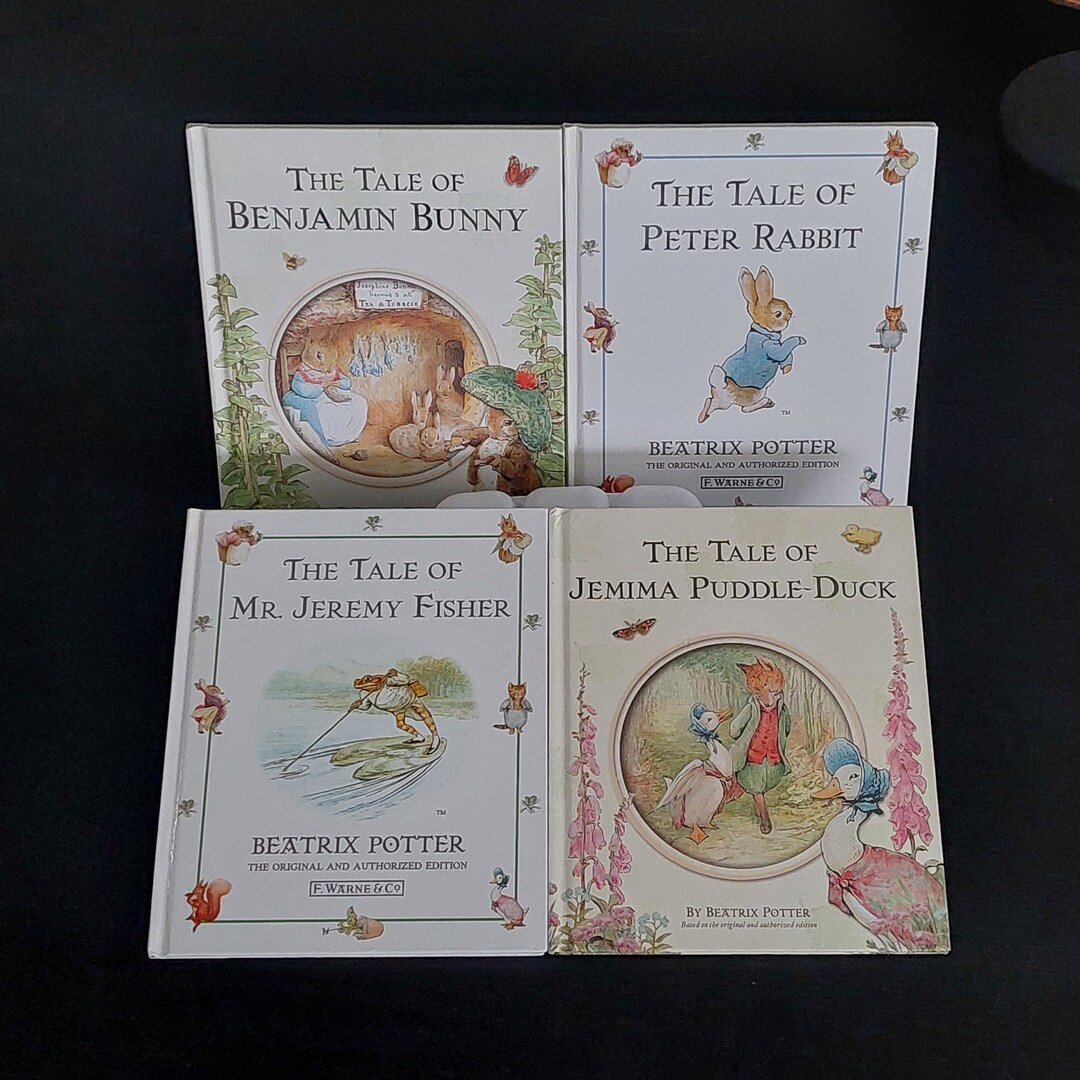 Beatrix Potter, Peter Rabbit, Collection of 4 Hard Cover Books, Vintage ...