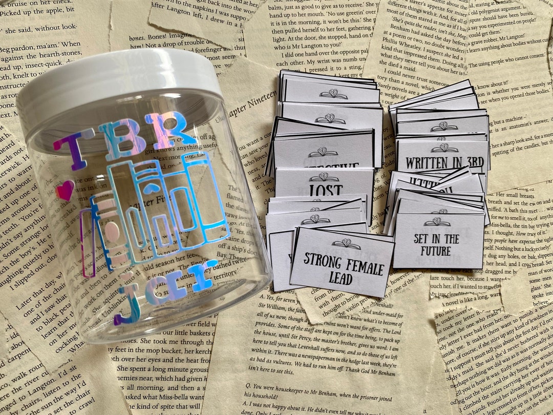 TBR Jar With Reading Prompts, Bookish Gifts, Reader Accessories ...