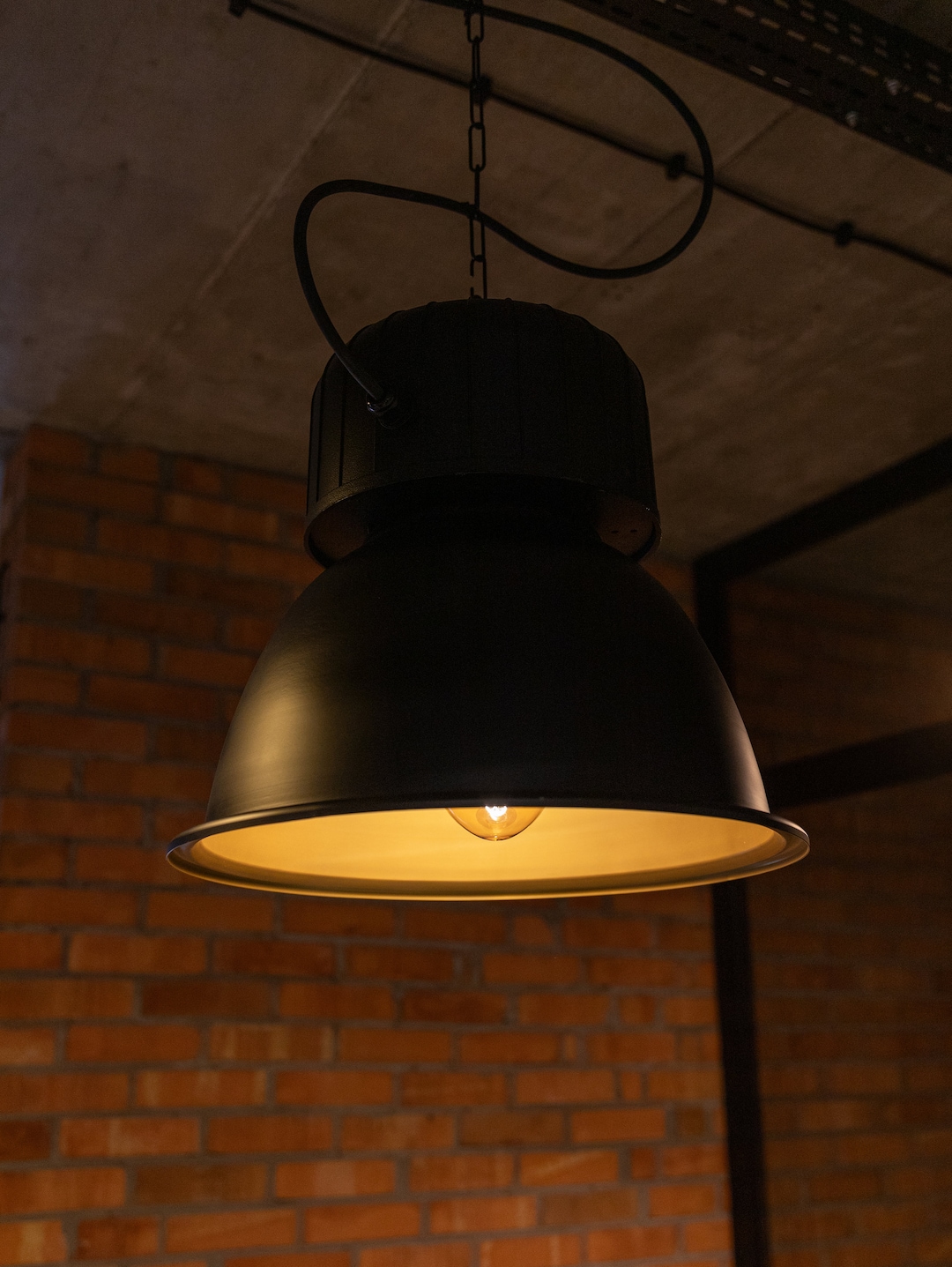 Industrial Loft Lamp, Industrial Lamp, Vintage, Unique, Black, Gold - Etsy