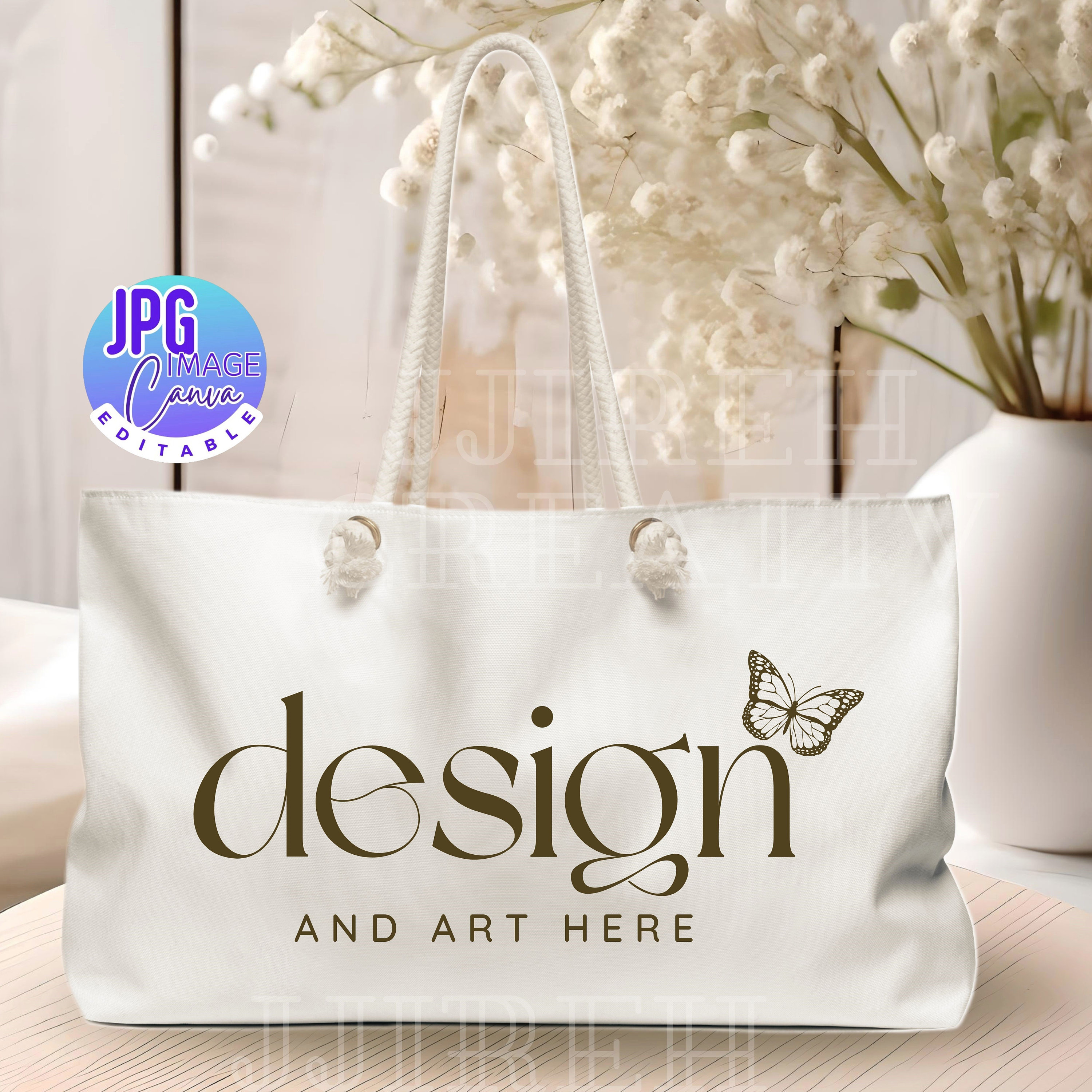Weekender Bag Mockup, Printify Weekender Bag Mockup, Tote Bag Mockup ...