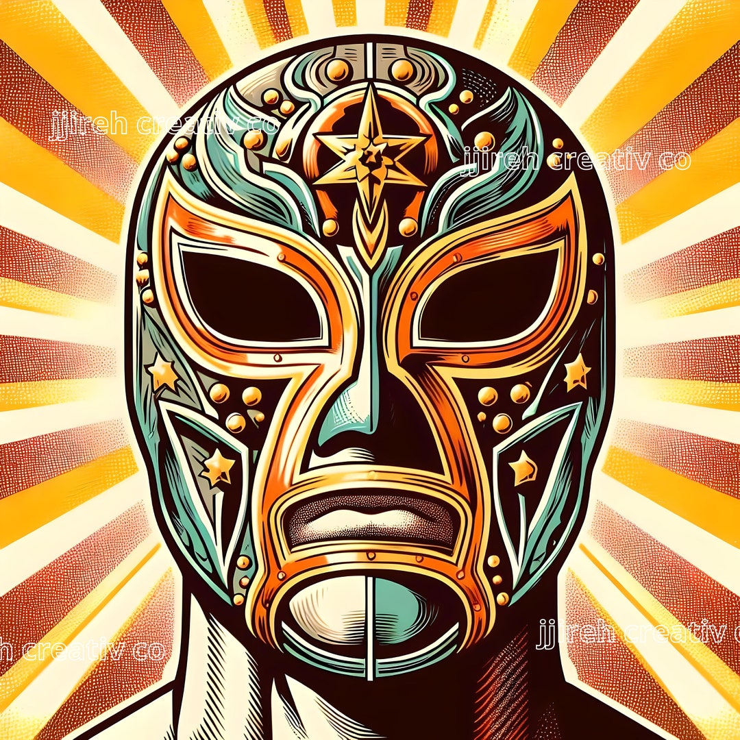 Luchador, Wrestler, Lucha Libre Imagen , Vintage Mascara Luchador ...