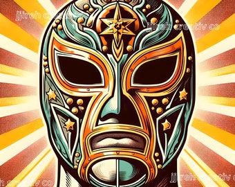 Luchador, Wrestler, Lucha Libre Imagen , Vintage Mascara Luchador ...