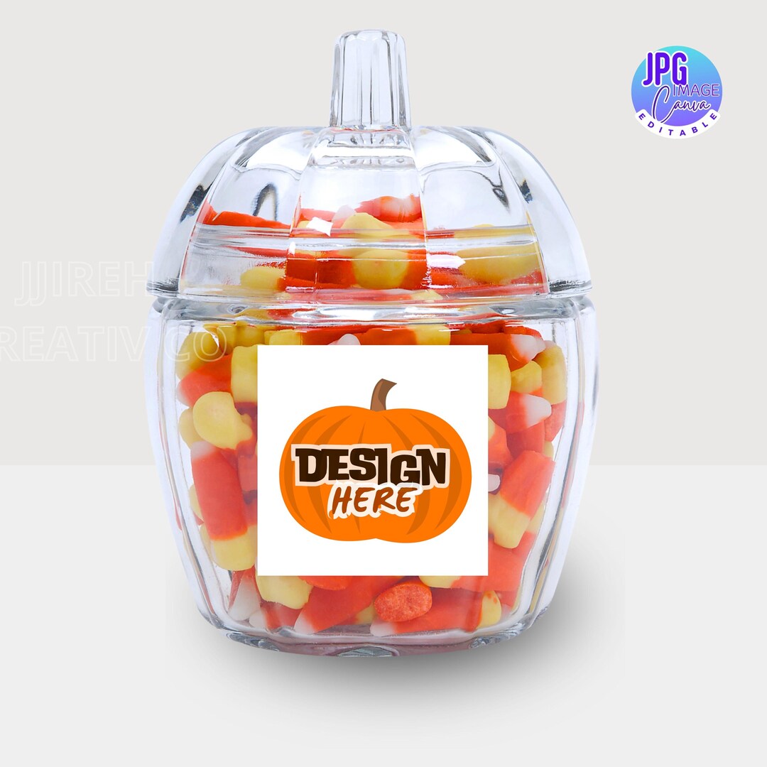 Fall Label Mockup, Square Sticker Mockup, Autumn Tag Mockup, Holliday ...