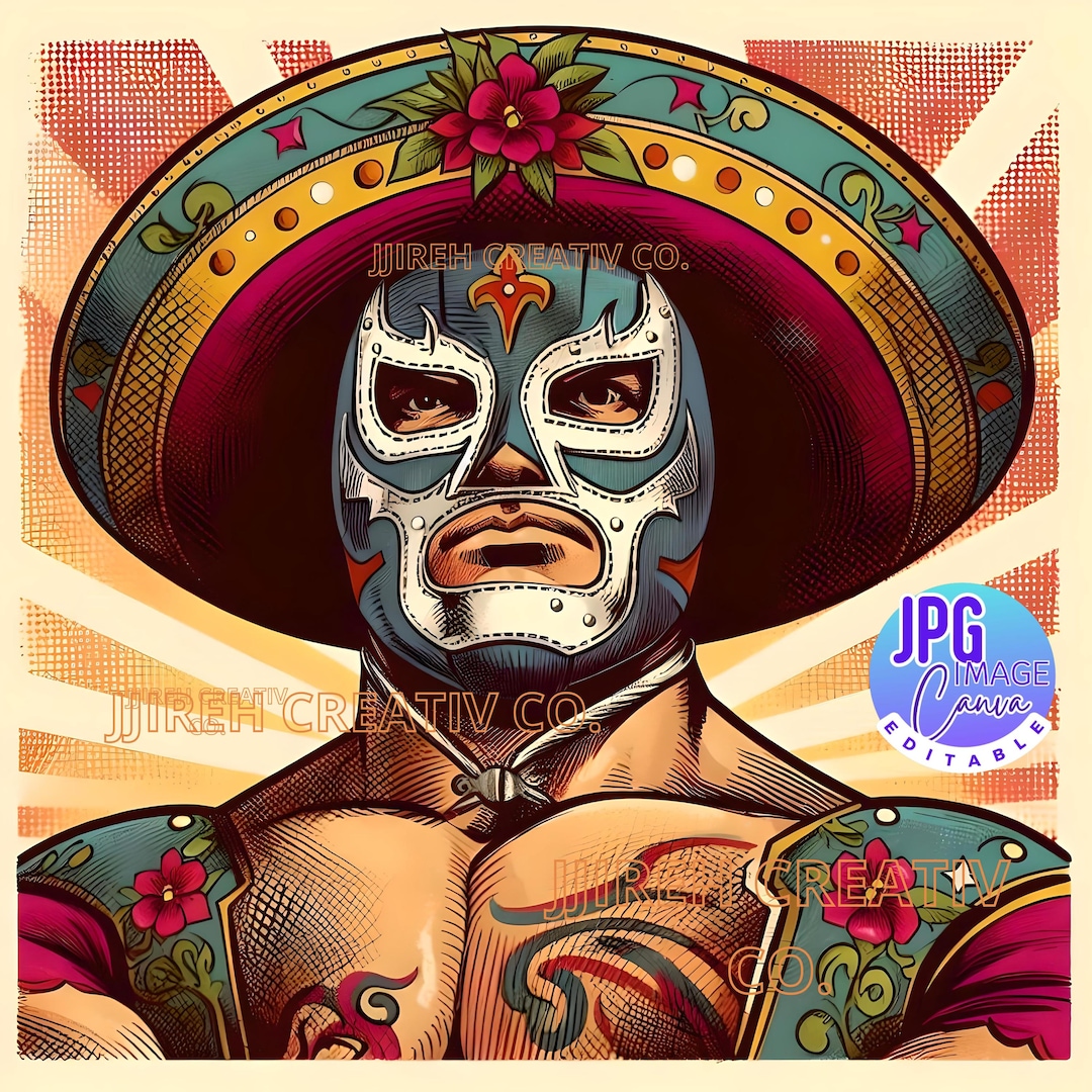 Luchador, Wrestler, Lucha Libre Imagen , Vintage Mascara Luchador ...