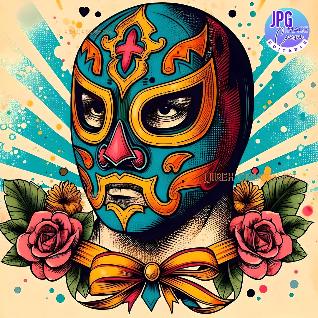 Luchador, Wrestler, Lucha Libre Imagen , Vintage Mascara Luchador ...