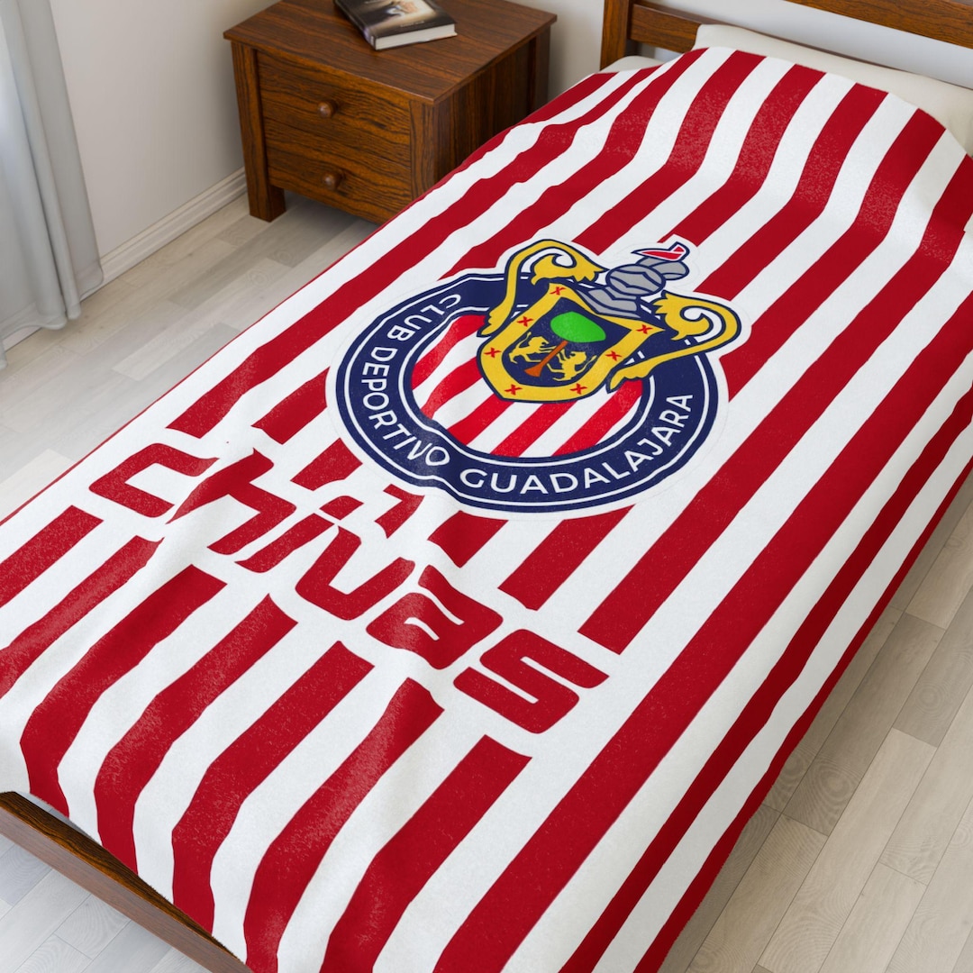 Chivas Soccer Club Blanket, Christmas Gift, Cobija Sherpa Plush Del ...