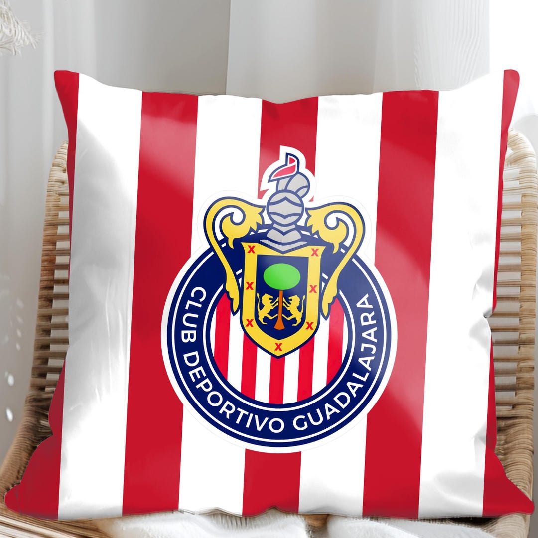Custom Name Chivas Soccer Team Pillow Case, Christmas Gift, Funda Cojin ...