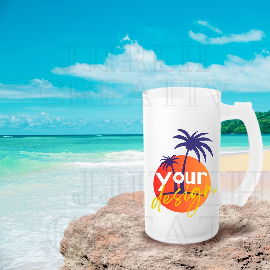 Frosted Beer Mug Mockup, Beer Mug Mockup, POD Beer Mug Mockups ...