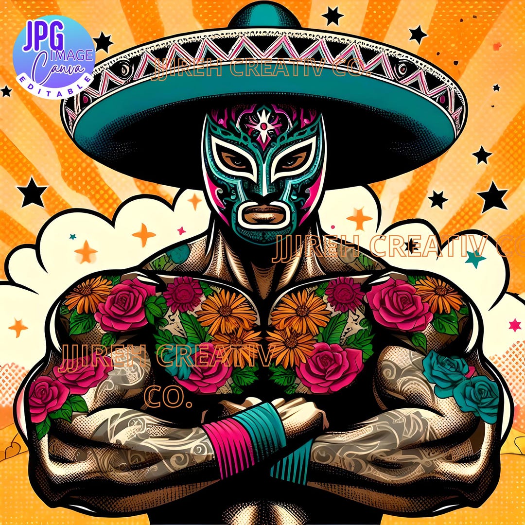 Luchador, Wrestler, Lucha Libre Imagen , Vintage Mascara Luchador ...