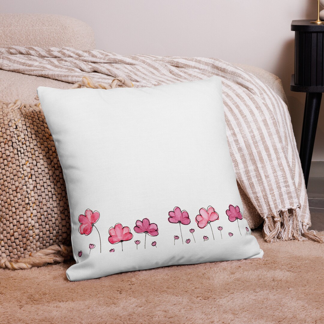 Premium Pillow Case is Soft, Comfortable, and Has a Flower Design on ...