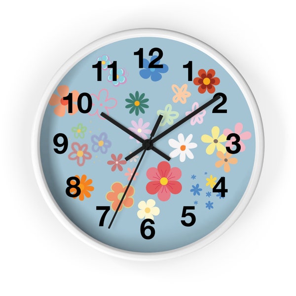 Daisy Clock Numbers - Etsy