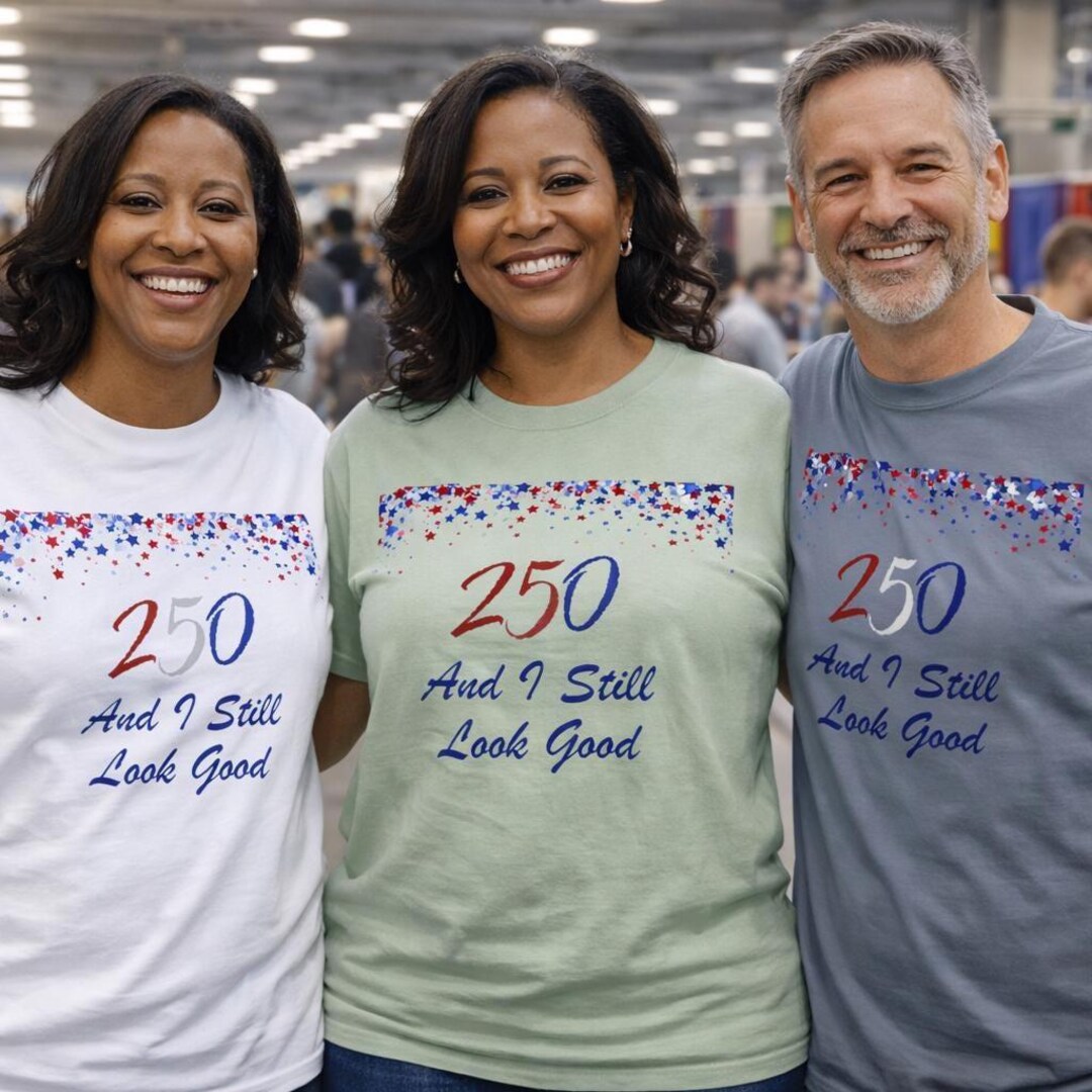 250th USA Commencement Tee, Americas Patriotic Celebration Top ...