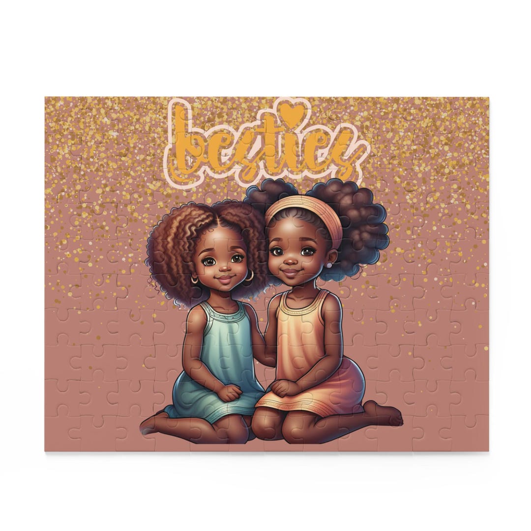 Black Girl Magic Puzzle, Bestie Chibi Puzzle, Besties Jigsaw Puzzle ...
