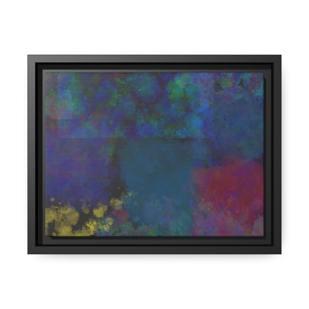 Multi Color Paint Splatter Canvas, Colorful Splotch Paint Art, Splatter ...