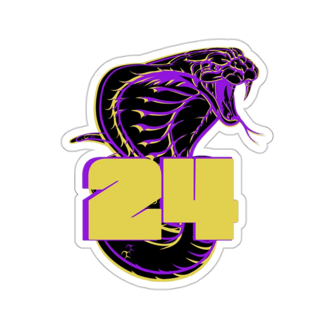 Black Mamba Sticker Mamba 24 Sticker Basketball Sticker Purple and Yellow Sticker - Etsy
