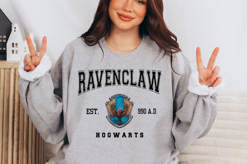 Ravenclaw Sweatshirt, Ravenclaw HP Shirt, Ravenclaw Shirt, Hogwarts ...