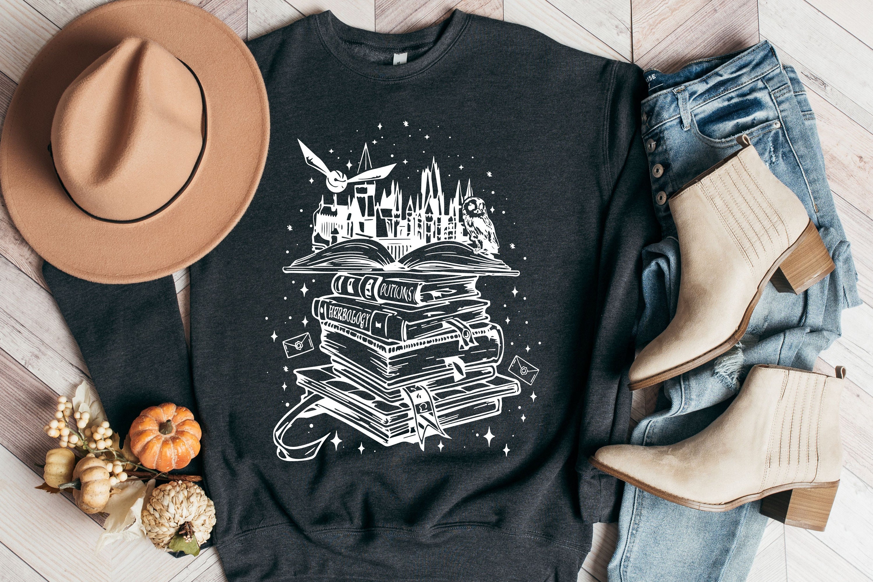 Magical Wizard Castle Unisex Crewneck Sweatshirt, Witch Shirt, Cute ...