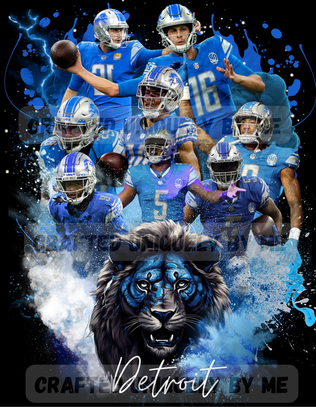 Sports Themed PNG, Detroit, Rep Your Team, PNG, Instant Download - Etsy UK