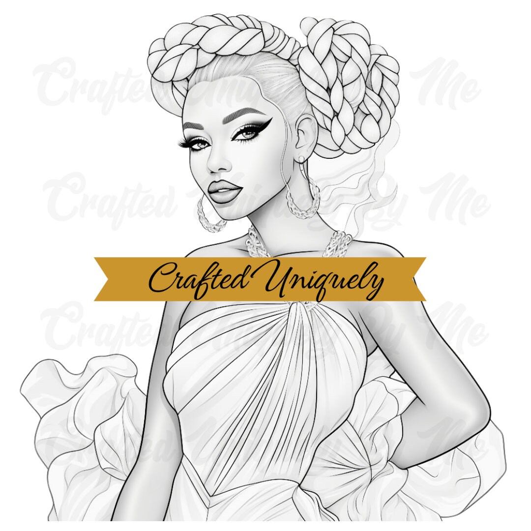 Radiant Elegance Printable Coloring Book Sensual Coloring Book Adult