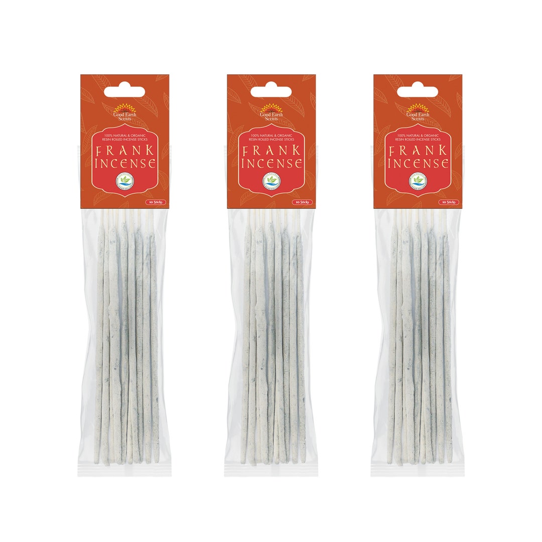 3pk Frankincense 100% Natural Incense Sticks Resin Rolled Handmade ...