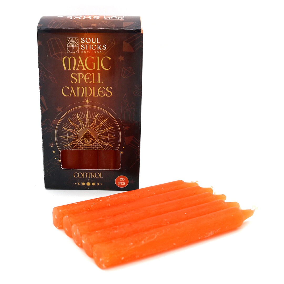 Orange Color Control Magic Spell Candle Chime Ritual Unscented Colored ...