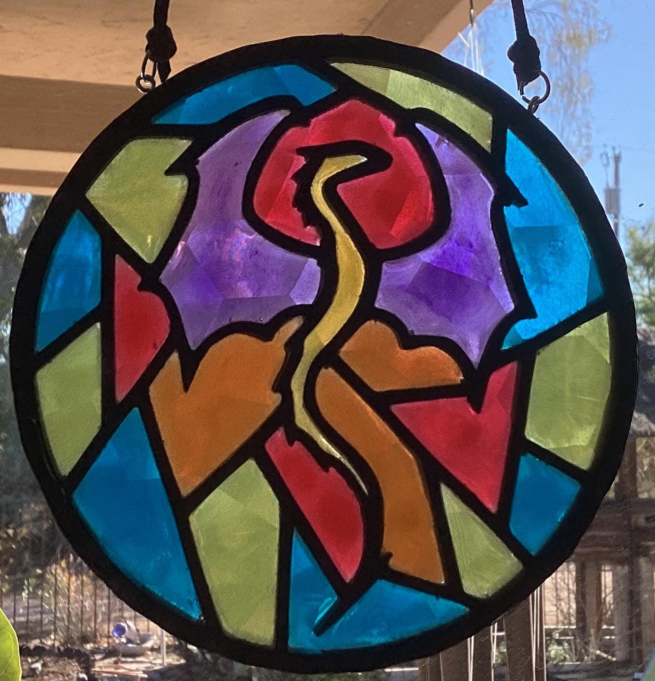 Dragon Stained Glass Window Hanger - Etsy