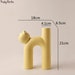 Cute Cat Vase Cathead H-shaped Tube Vase Flower Arrangement Hydroponics ...