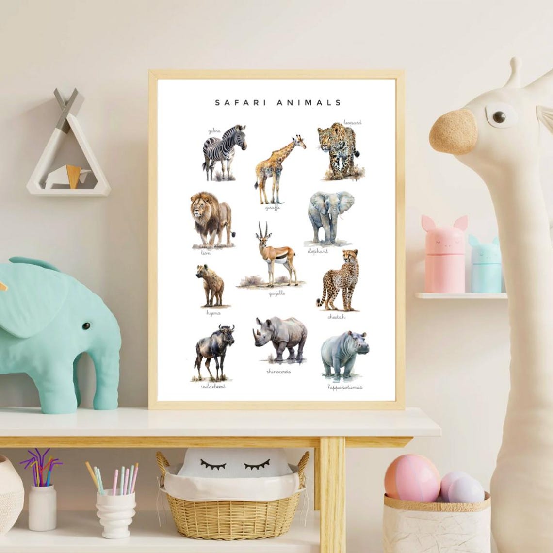Animal Posters, Farm Animals, Wild Animals, Ocean Animals, Bundle ...