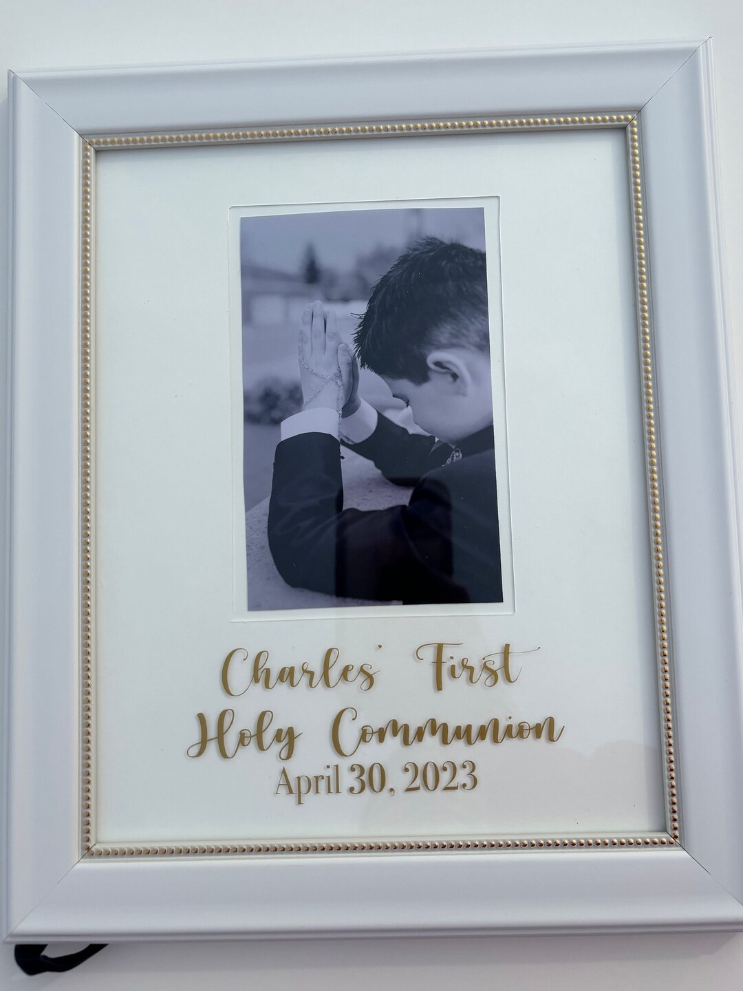 Beautiful 8x10 Photo Frame, First Communion Gift, First Holy Communion ...