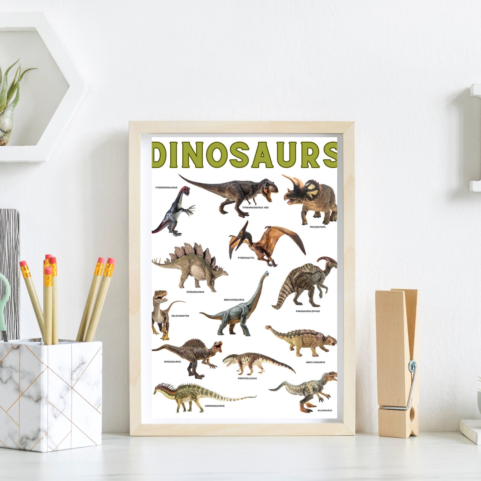 Dinosaur Poster Digital Download Dinosaur Poster Educational - Etsy