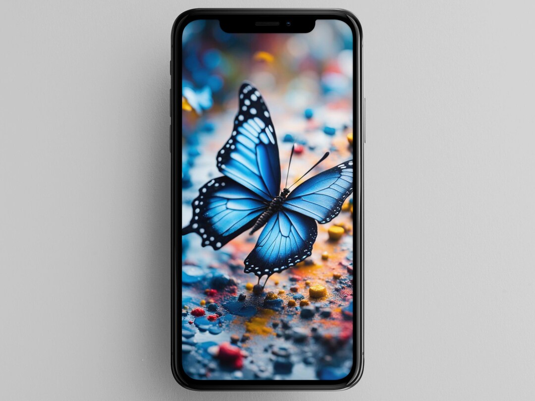 Butterfly Cell Phone Digital Wallpaper Download Printable - Etsy